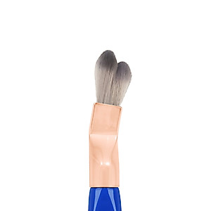 Bdellium Tools Professional Makeup Brush - Golden Triangle 972 Large Rounded Double Dome Blender - With All Vegan and Soft Synthetic Fibers, For Foundation Application & Blending (Blue, 1pc)