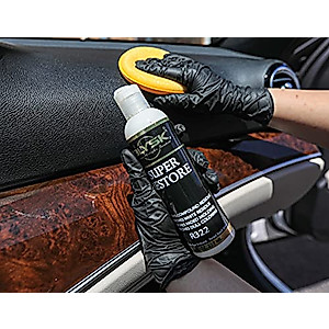 Blysk Super Restore 8oz. Trim and Plastic Restorer Protectant, Renew Trim, Bumpers, Guards, Non-Greasy, Super Shine, Long Lasting, Dry-to-The-Touch