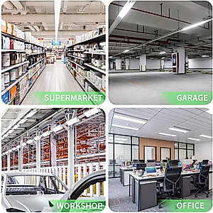 Nimgoti T8 LED Bulbs 4 Foot, 12-Pack 4FT LED Tube Light, 24W 3200LM, 5000K Daylight White, T8 Fluorescent Tube Replacement, Dual-Row Chips, Super Bright, Ballast Bypass, Dual-End Powered, Type B