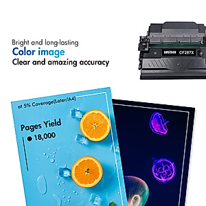 87X Toner Cartridge 2-Pack High Yield Compatible Replacement for HP 87X CF287X 87A CF287A Toner Cartridge for HP Enterprise M506 M506dn M506n M506x M501 M501dn MFP M527 M527dn M527f Printer Black