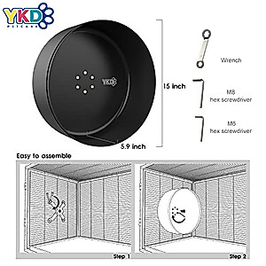15" Aluminum Alloy Chinchilla Exercise Wheels - Large Small Animals Running Wheels for Chinchilla Syria Hamsters Fancy Rats Hedgehog Other Small Animals