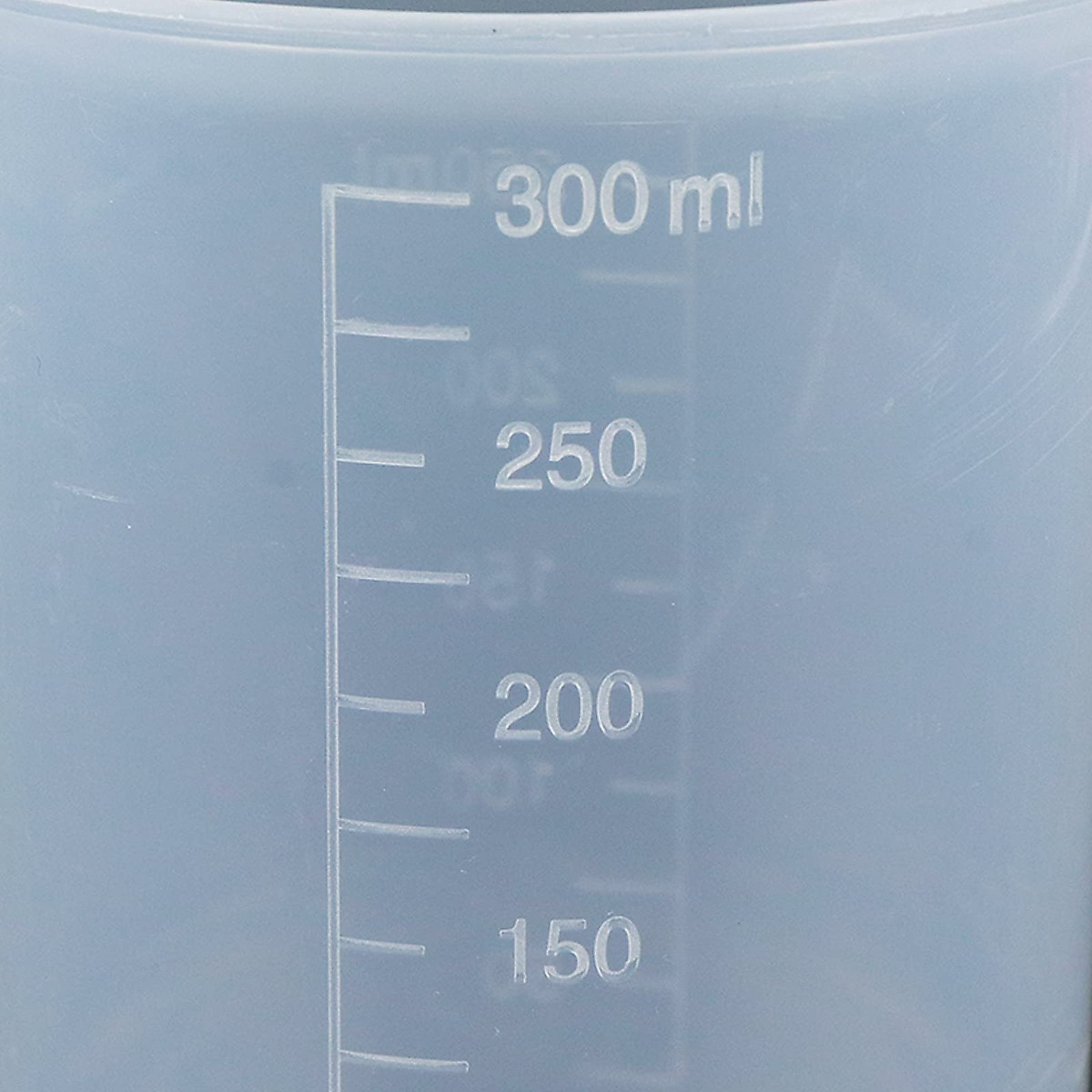 Antrader Kitchen PP Measuring Cup Scientific Plastic Graduated Beaker Transparent 250ml-300ml, 3-Pack