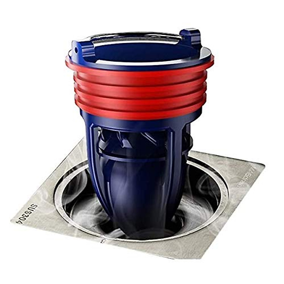 Shower Floor Drain Backflow Preventer One Way Drain Valve Sewer Core Patented Magnetic Drainage Insert Drain Plug(1.5-1.77in Hole) (Suitable for Tube Depth 2.56-4.13in) (Depth 3.15in)