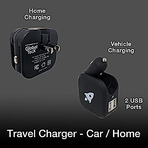 Poly Plantronics Voyager 5200 UC Bluetooth Headset Bundle - GTW Wall Charger, USB Dongle, Plantronics Charging Case 206110-01-B, for Avaya J179, Smartphones, PC, MAC, Tablet, Softphones, Zoom, Webex