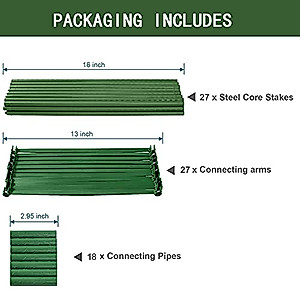 Tomato Cage, 3-Pack Garden Plant Support Tomato Cage, Garden Trellis for Climbing Plants, Plant Trellis Kits Plant Stakes & Support for Vertical Climbing Plants