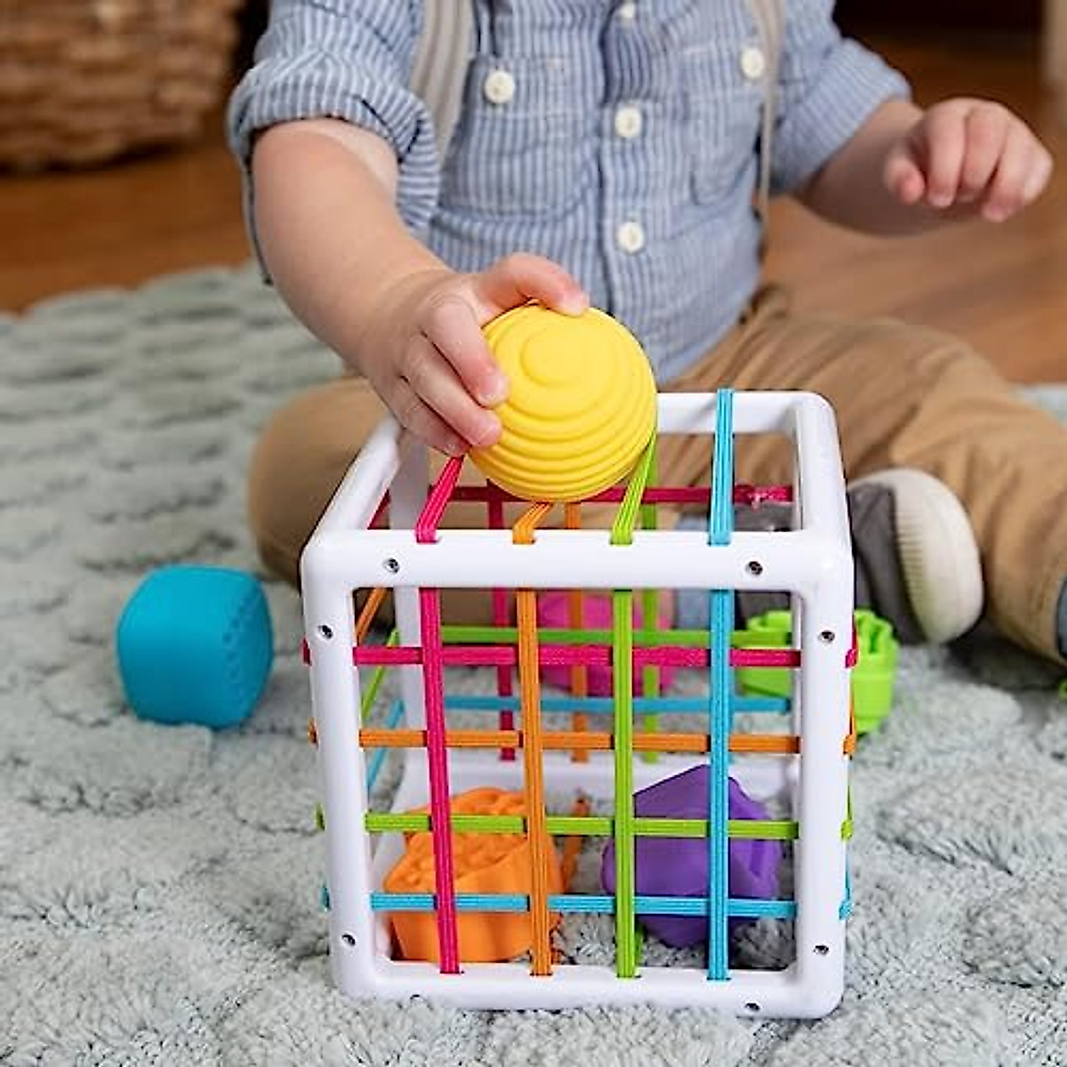 Fat Brain Toys InnyBin Baby Toys & Gifts for Babies,7 pcs