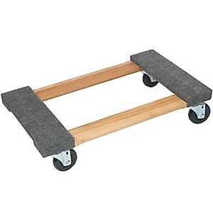Monster Trucks Mt10003 Wood 4-Wheel Piano Carpeted Dolly