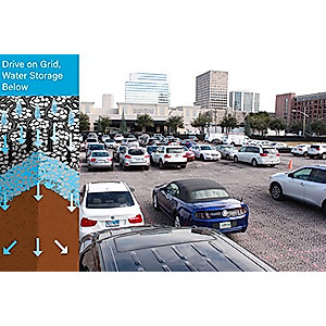 TRUEGRID | PRO Plus Permeable Pavers | Designed for Roads, Parking Lots, Stables | Outdoor Pavers | 1.8" Depth, 250,000+ lb Load Class | Pack of 10 (40 Square Feet)