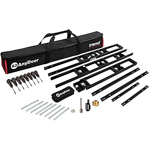 Trend Door Installation Kit, Includes The Trend 9ft AnyDoor Jig, Foot-Operated Door Lifter, Door Stand, Professional Router Bit & 5 x Dust Masks, U*H/JIG/D/B1