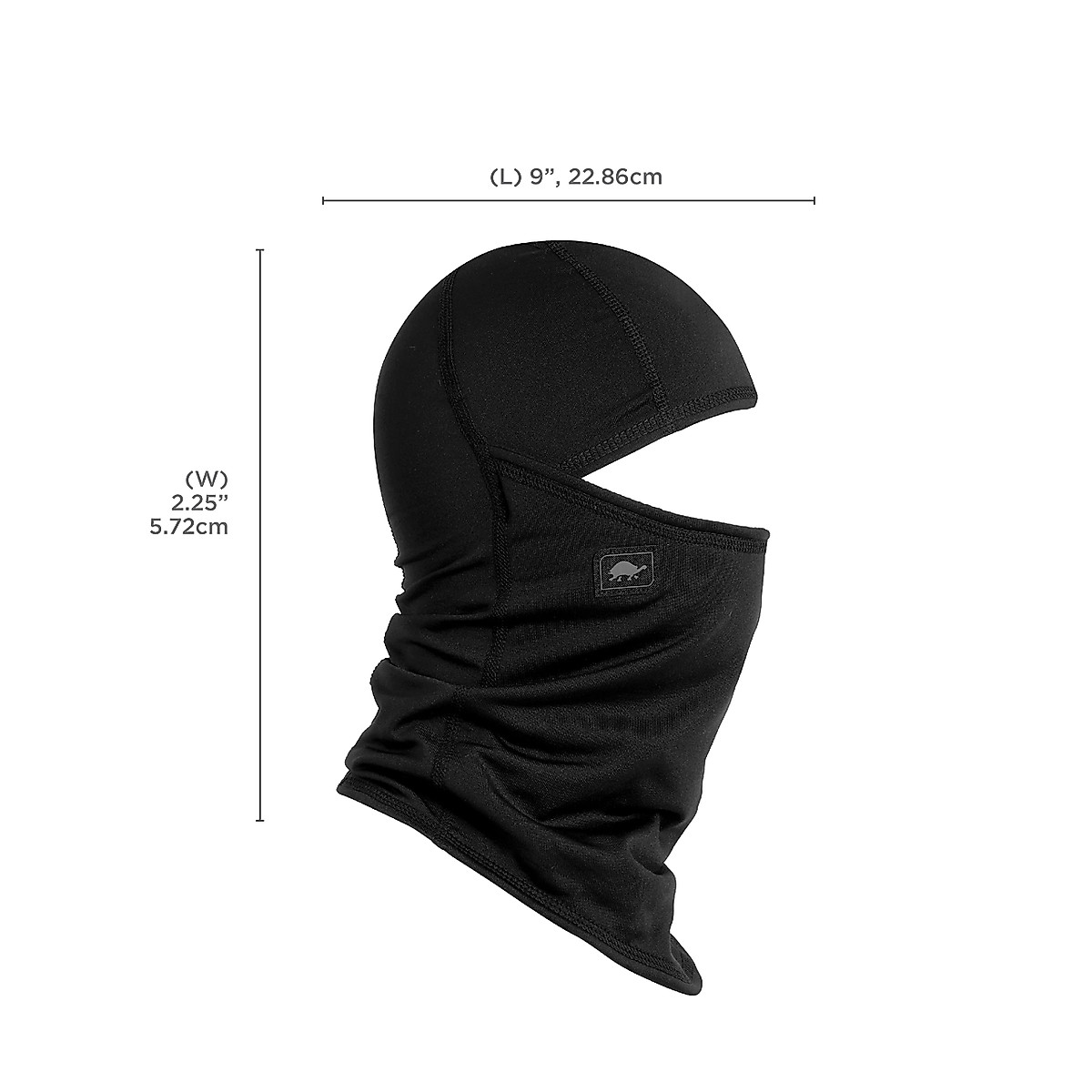 Turtle Fur Quantum Balaclava Face Mask Comfort Shell Hood Neck Warmer, Black