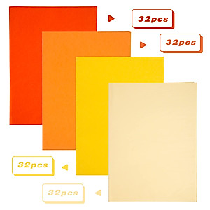 Shindel 128 Sheets Orange Tissue Paper, 28Inch Thickened Tissue Paper Bulk Gift Wrapping Paper for DIY Crafts Thanksgiving Autumn Gift Box Decoration