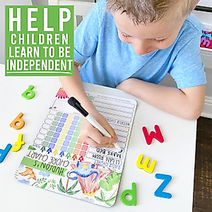 Dinosaur Kids Chore Chart Magnetic, Reward Chart for Kids, Good Behavior Chart for Kids at Home, My Responsibility Chart for Kids, Magnetic Reward Chart for Kids Behavior, Chore Chart for One Child