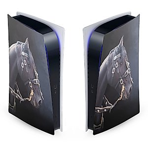 Head Case Designs Officially Licensed Simone Gatterwe Friesian Horse Art Mix Vinyl Faceplate Sticker Gaming Skin Decal Cover Compatible With Sony PlayStation 5 PS5 Digital Edition Console
