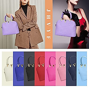 JHVYF Lovely Crossbody Bags Tote Satchel Purse for Girls Feminine Lavender