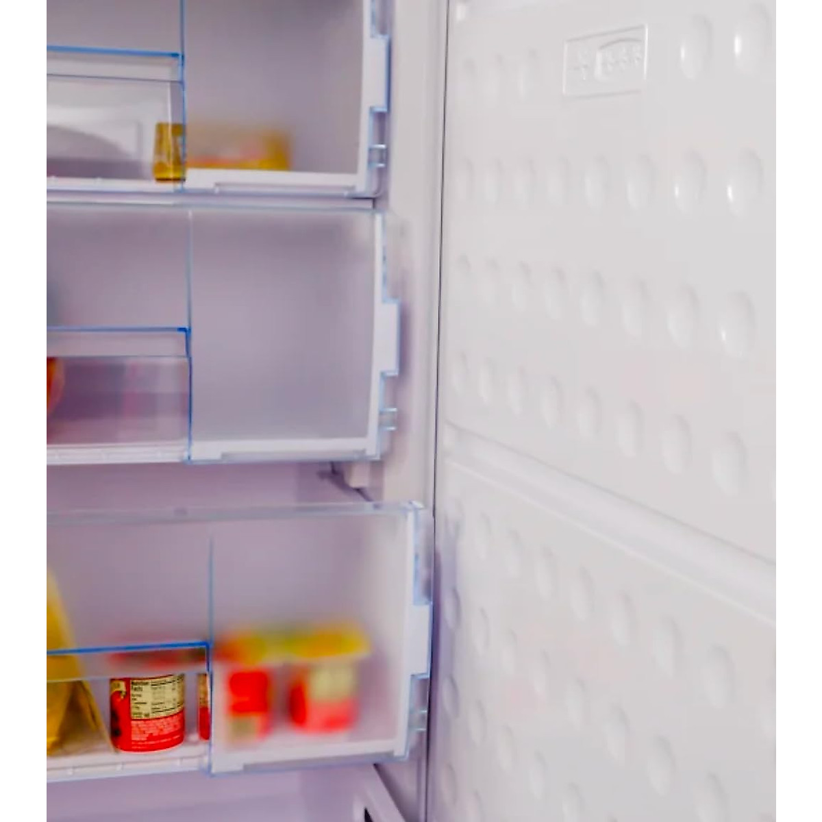 11 Cu Ft Upright Freezer with Drawer Organizer - Manual Defrost & Energy Efficient