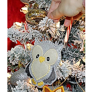 Darware My Forest Friends Christmas Ornament Set (6-Piece Set); Plush Holiday Animal Tree Decoration Set with Baby Woodland Creatures