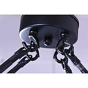 NIUYAO Industrial 8-Lights Pendant Light Wood Island Lighting Vintage Style Rectangular Chandelier Rustic Ceiling Lamp with Alabaster Glass Shade for Dining Room Kitchen Living Room 487111