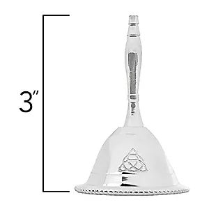Altar Bell - Silver Plated - 3 Inches H (Triquetra)