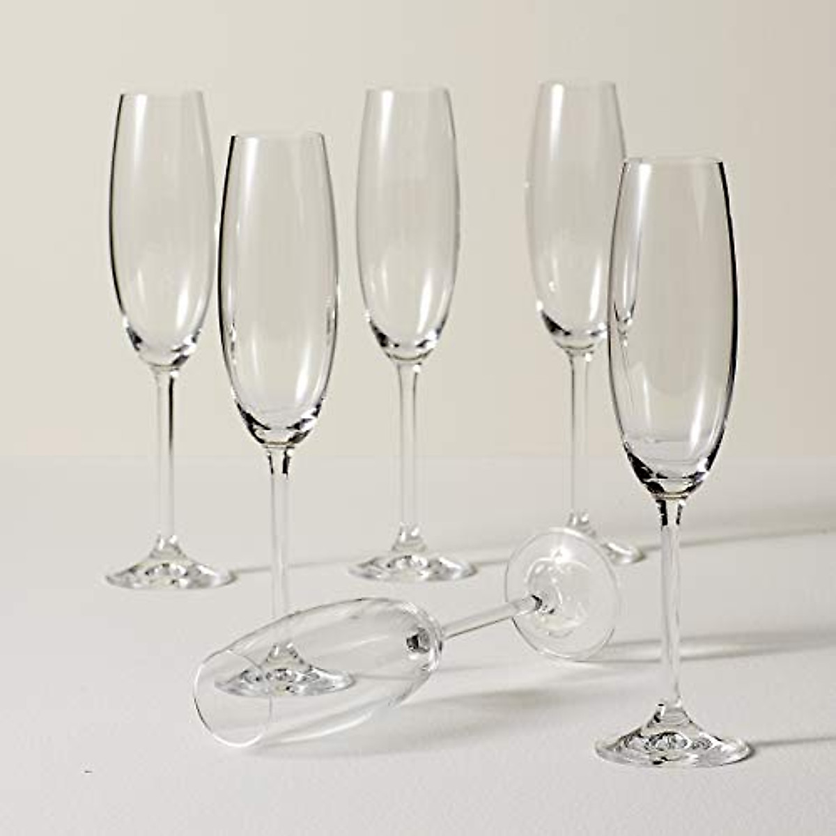 Lenox Tuscany Classics Set, Champagne Flutes, Buy 4, Get 6, 6 Count (Pack of 1), Clear,8 ounces.