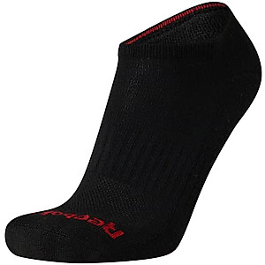 Reebok Men's Athletic No-Show Low Cut Socks with Cushion Comfort (12 Pack), Size 6-12.5, Classic Black