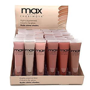 Cherimoya MAX Makeup Lip Polish Nude Gloss (6-pc)