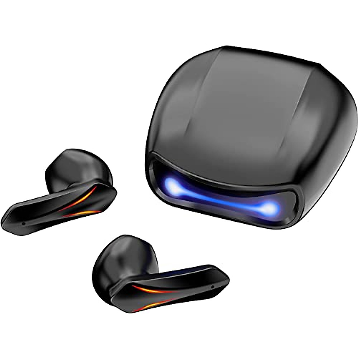 Gaming Wireless Earbuds,3D Touch Bluetooth 5.2 in-Ear Game Earphones with Microphone 40ms Low Latency IPX7 Waterproof，with Breathing Light,360°Stereo Sound & Deep Bass Bluetooth Gaming Earbuds