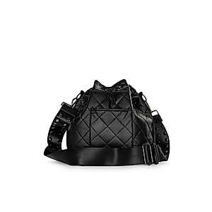 Haute Shore - Lindsey Carbon Puffer Bucket Bag, Beige Camo W/Orange & Peach Stripe