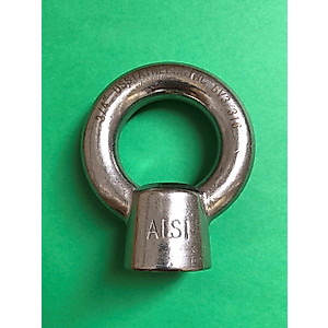 US STAINLESS Stainless Steel 316 Lifting Eye Nut 3/4" UNC Marine Grade Pitch of 10