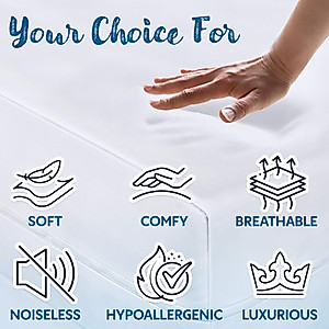 Guardmax Zippered Mattress Encasement - Cot Size - Waterproof and Bed Bug Proof Mattress Protector - 6 Sided Absorbent Mattress Cover - Soft, Breathable, and Hypoallergenic. (Day Bed 33 X 75 X 10)