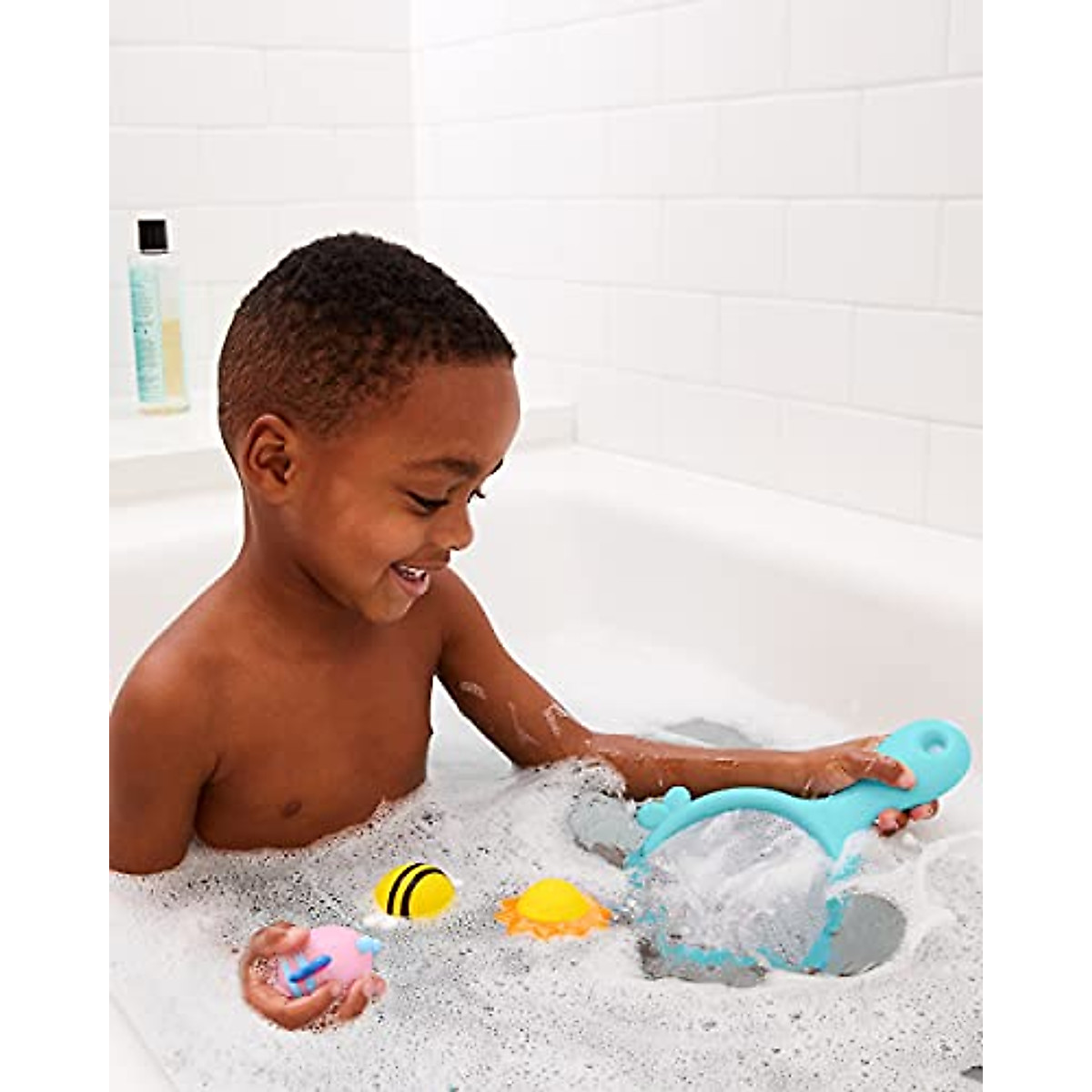 Skip Hop Baby Bath Toy, Zoo Scoop & Catch Squirties