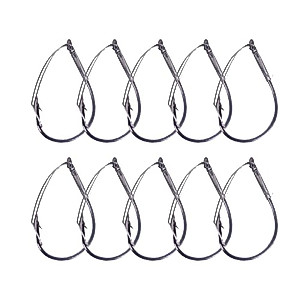 hanxiaoyishop Fishing Hooks 10pcs/Box High Carbon Steel Wacky Rig Hooks Weedless Barbed Fishing Wide Gap Hook Fishing Tools Terminal Tackle Accessories Fishing (Color : 2#)
