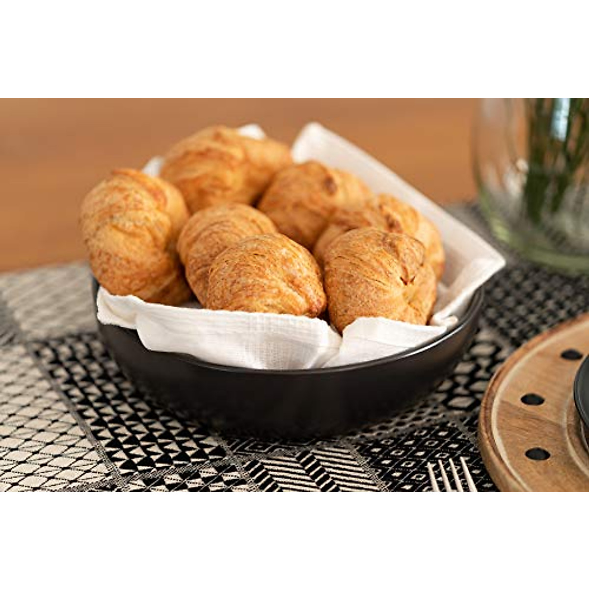 10 Strawberry Street Wazee Matte 9"/48oz Serving Bowl, Set of 2, Black