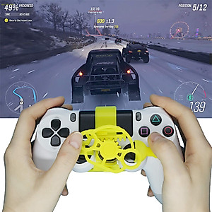 LICHIFIT Game Controller Mini Steering Wheel Replacement for Sony PS4 Racing Game Accessories