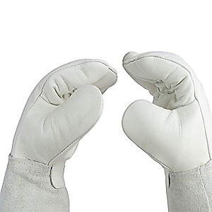 U.S. Solid 13.8"/35cm Long Cryogenic Gloves LN2 Liquid Nitrogen Protective Gloves from