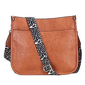 JQWSVE Crossbody Bags for Women Vegan Leather Crossbody Purse with Guitar Strap Designer Hobo Handbag Zipper Shoulder Bag
