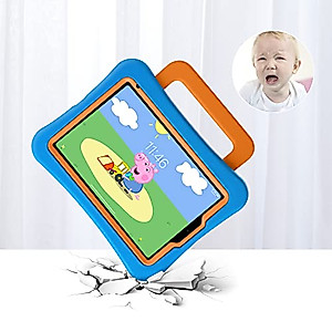 LeiJue Kids Case for 2021 iPad Mini 6, Light Weight Heavy Duty/Shockproof/Drop Proof with Handle/Kickstand, Child Friendly Protective Cover for iPad Mini 6th Gen 8.3inch (Blue)