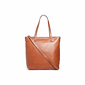 Madewell Women's The Zip-Top Medium Transport Tote, English Saddle, Tan, Brown, One Size