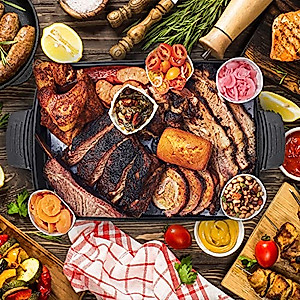 AEWHALE Electric Skillet,Indoor Non-Stick Electric Grill with Removable Plate,1400W Adjustable Temperature Party Griddle