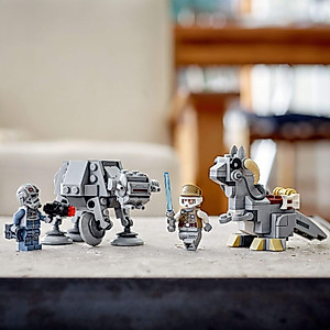 LEGO Star Wars at-at vs. Tauntaun Microfighters 75298 Building Kit; Awesome Buildable Toy Playset for Kids Featuring Luke Skywalker and at-at Driver Minifigures, New 2021 (205 Pieces), Multicolor