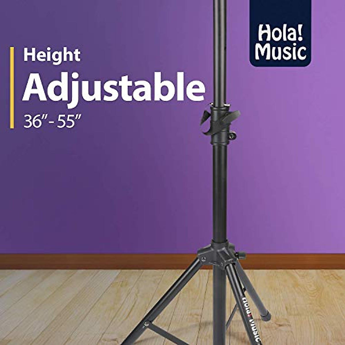 Hola! Music HPS-290B Professional Tripod Projector Mixer Stand, Black