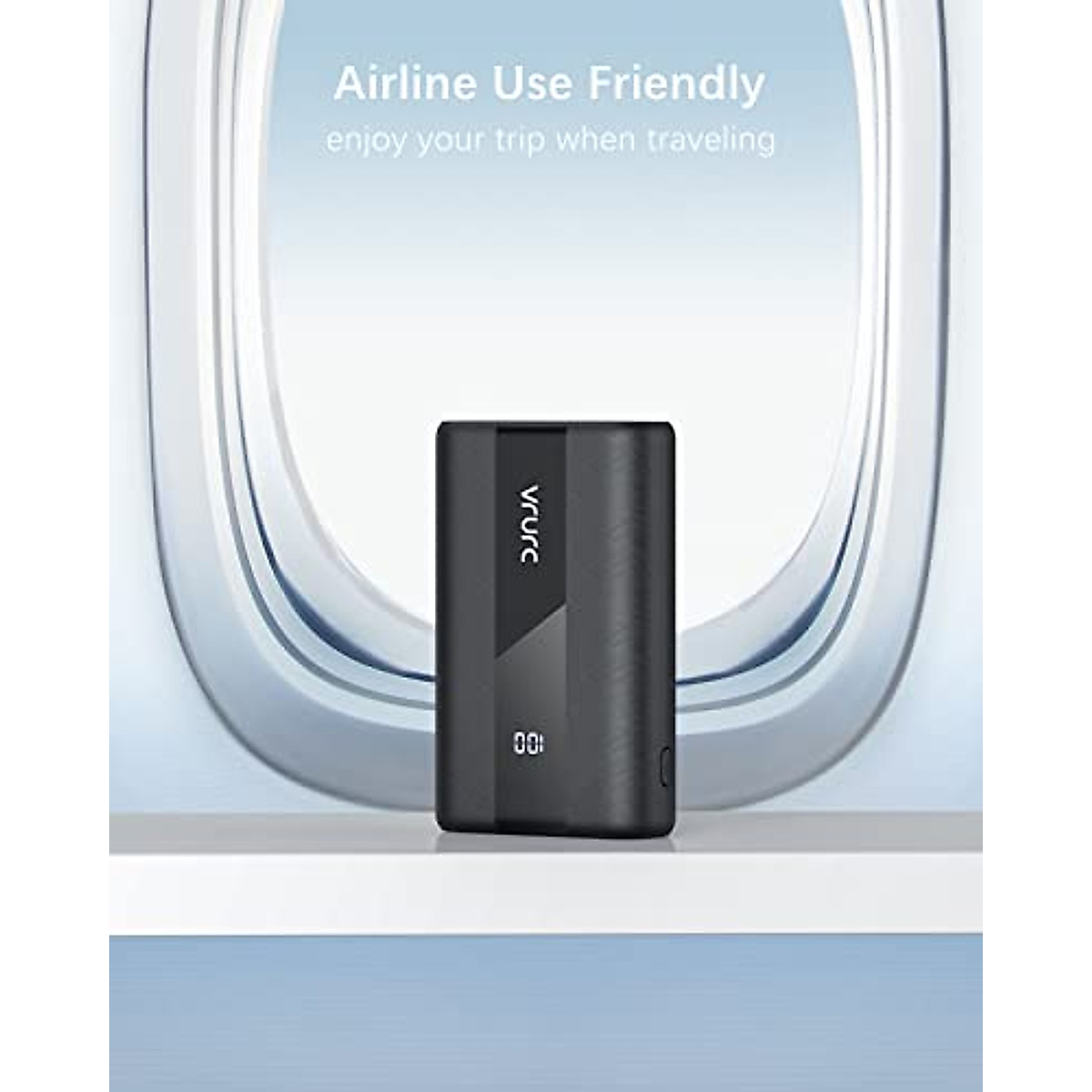 Small Power Bank 20000mAh, VRURC 22.5W PD & QC 3.0 Fast Charging USB C Portable Charger, 4 Output 3 Input Compact Battery Pack, LED Display External Phone Battery Compatible with Smart Devices