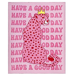 Pink Room Aesthetic Blanket Preppy Room Blanket Decor Ultra Soft Throw Blanket for Teen Girls Bedroom Women Girl Bedding Sofa Decor