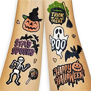 xo, Fetti Halloween Tattoos for Kids - 30 styles | Happy Halloween Decorations, Skeletons, Ghosts, Pumpkins, Spiderwebs + More