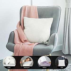 Foamily Throw Pillows Insert 18 x 18 Inches - Bed and Couch Decorative Pillow - Made in USA - Bed and Couch Sham Filler