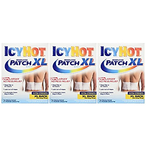 Icy Hot Original XL Pain Relief Patch (3 Count) for Back and Large Areas