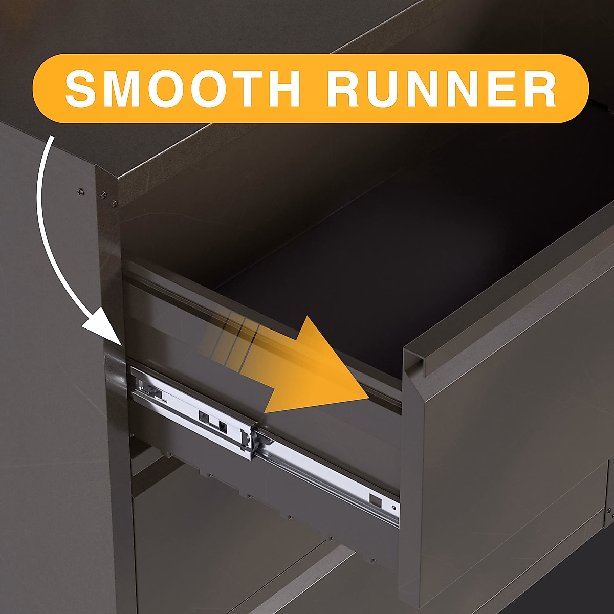 SUXXAN Metal Rolling Garage Cabinet with Three Drawers, Perfect for Garage, Home, Warehouse, Basement, Assembly Required (Three Layers Retro)