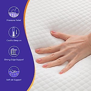 PayLessHere 8 Inch California King Size Gel Memory Foam Mattress Fiberglass Free/CertiPUR-US Certified/Bed-in-a-Box/Cool Sleep & Comfy Support