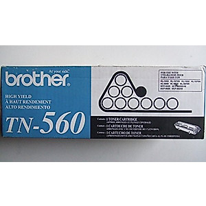 Brother TN560 High-Yield Toner Cartridge, Black - in Retail Packaging