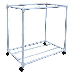 VODZUP Soft Silver Mesh 3-Bag Rolling Sorting Laundry Cart, WYT-85