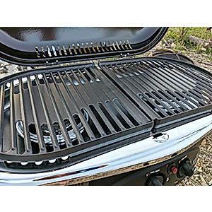 Stanbroil Cast Iron Grill Cooking Grates Replacement Parts for Coleman Roadtrip Swaptop Grills LX LXE LXX, 2 Pack